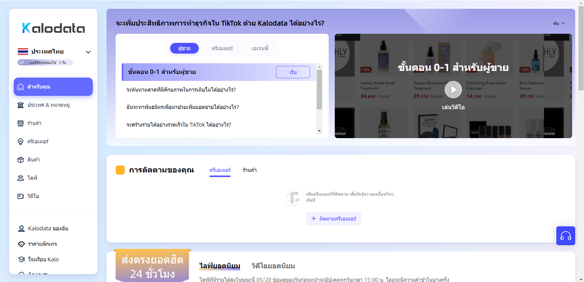 kalodata คืออะไร ? โปรแกรมหาสินค้าขายดี tiktokshop ใช้งานฟรี | Fast tacks